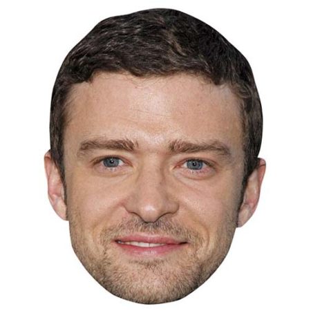 Cardboard Celebrity Masks of Justin Timberlake-Lifesize Cutouts
