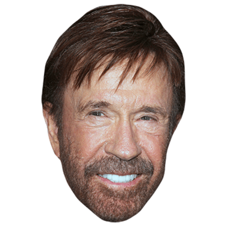 Chuck Norris Celebrity Mask - Celebrity Cutouts