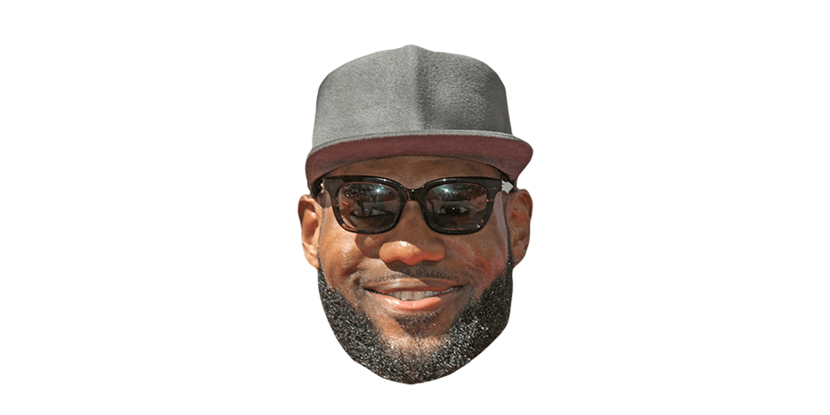 Lebron James Celebrity Big Head - Celebrity Cutouts