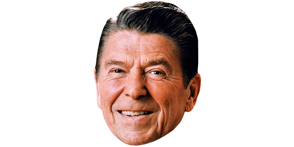 Ronald Reagan Celebrity Mask - Celebrity Cutouts