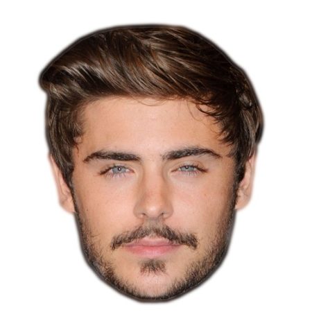 Zac Efron (Smile) Celebrity Mask - Celebrity Cutouts