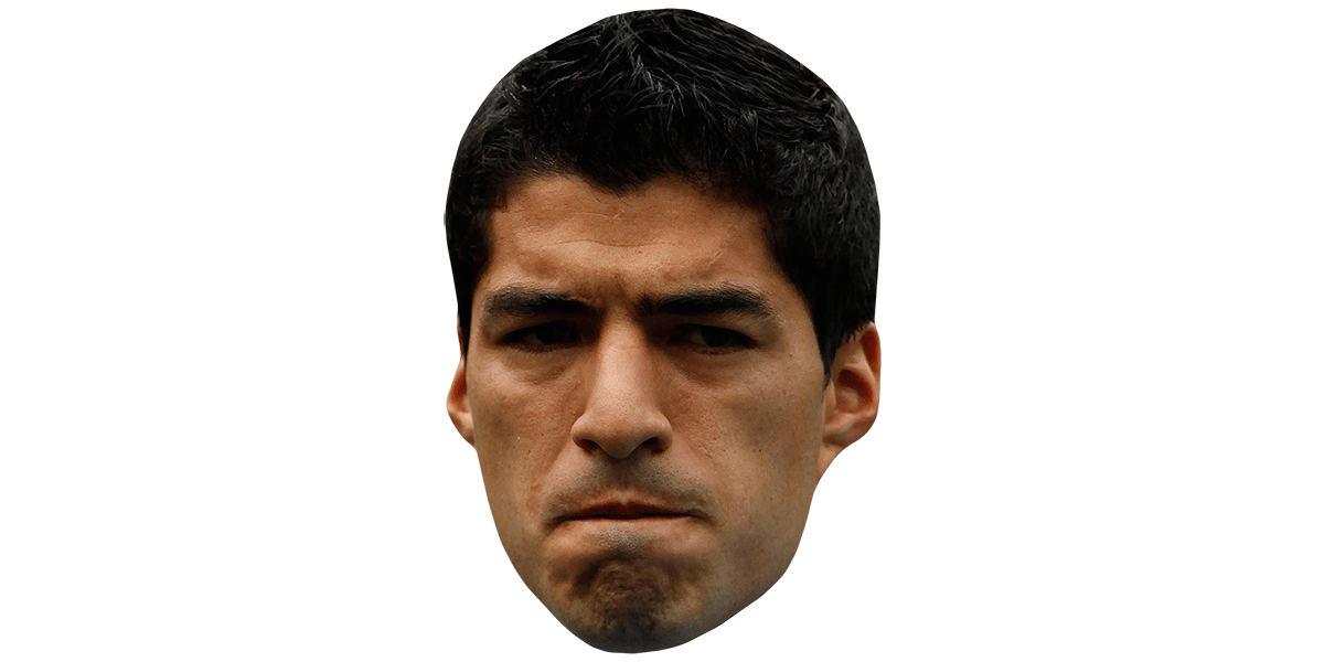 Luis Suarez Celebrity Big Head - Celebrity Cutouts
