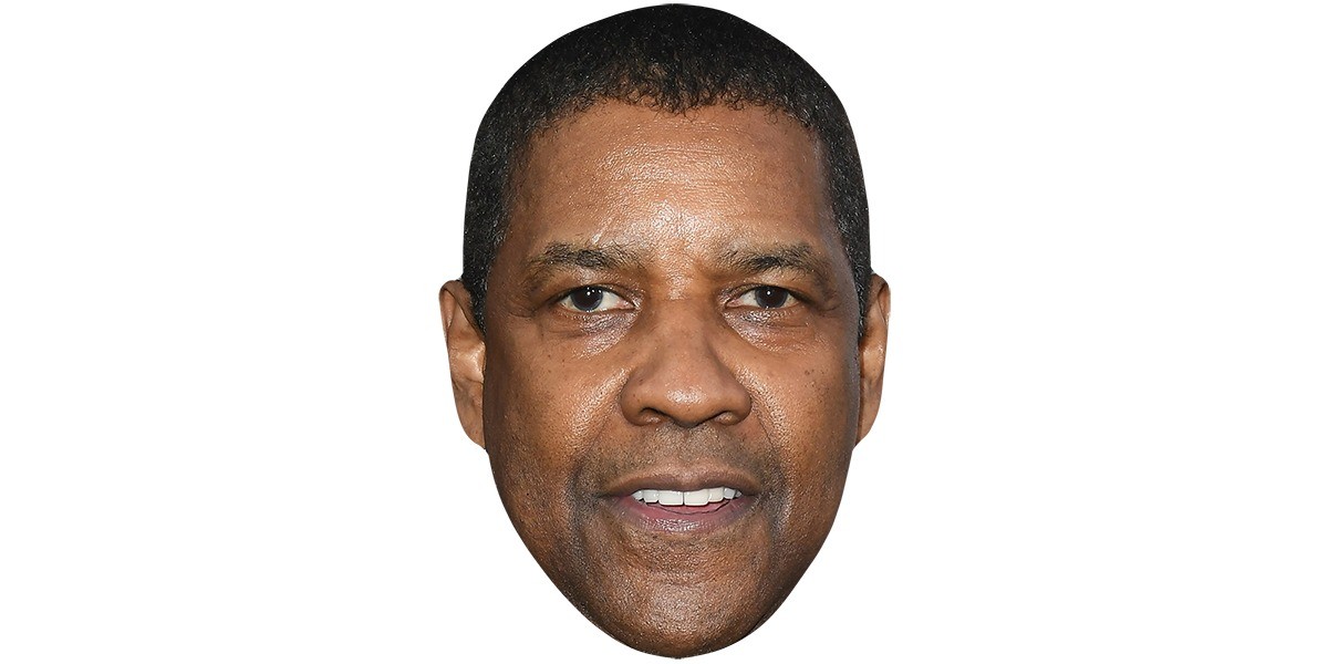Denzel Washington (Smile) Celebrity Mask - Celebrity Cutouts