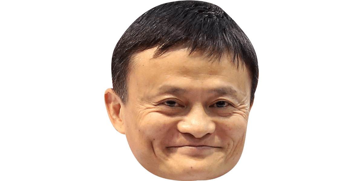 Jack Ma (Smile) Celebrity Big Head - Celebrity Cutouts