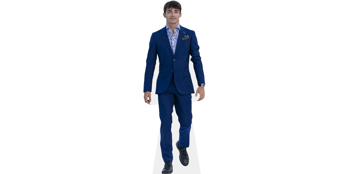 Charles Leclerc (Blue Suit) Cardboard Cutout - Celebrity Cutouts