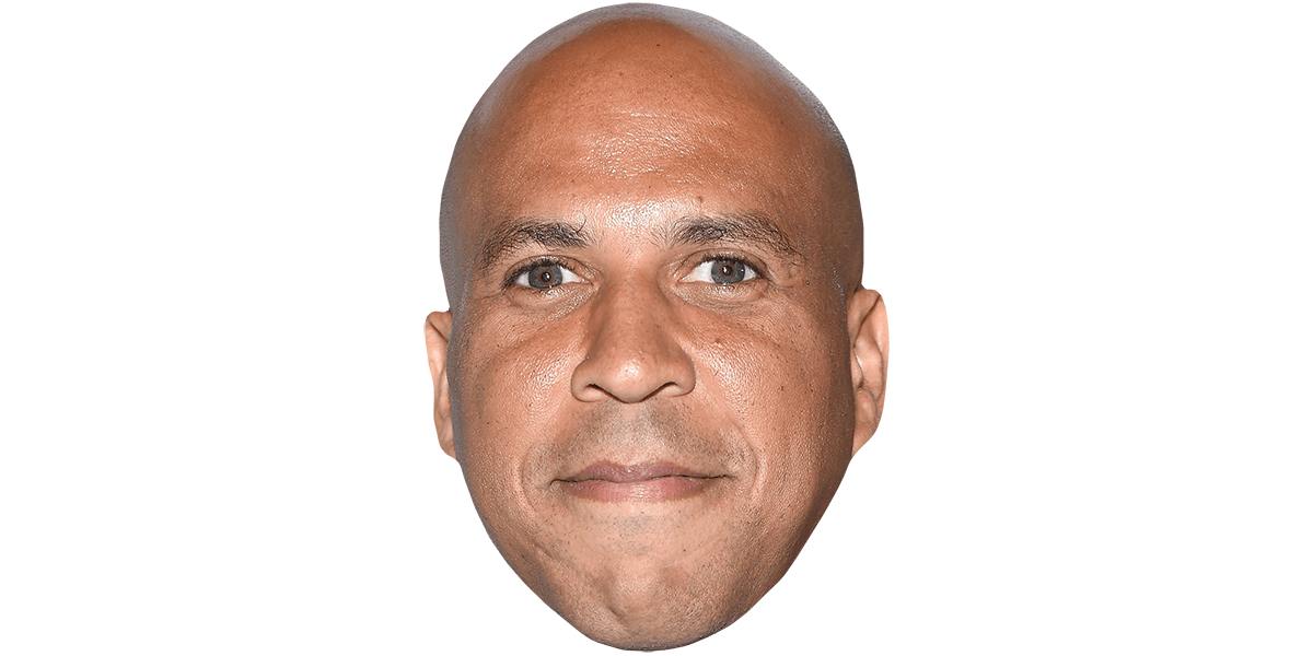 Cory Booker (Smile) Celebrity Mask - Celebrity Cutouts