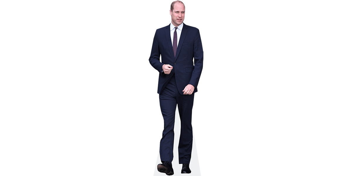 Prince William (Blue Suit) Cardboard Cutout - Celebrity Cutouts
