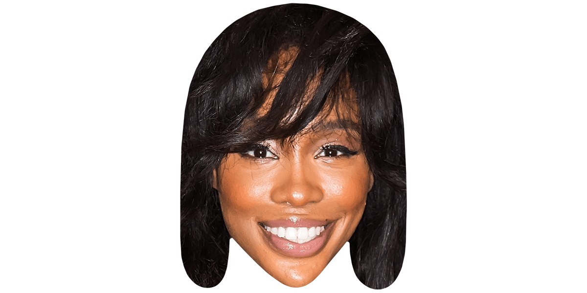SZA (Smile) Celebrity Mask - Celebrity Cutouts