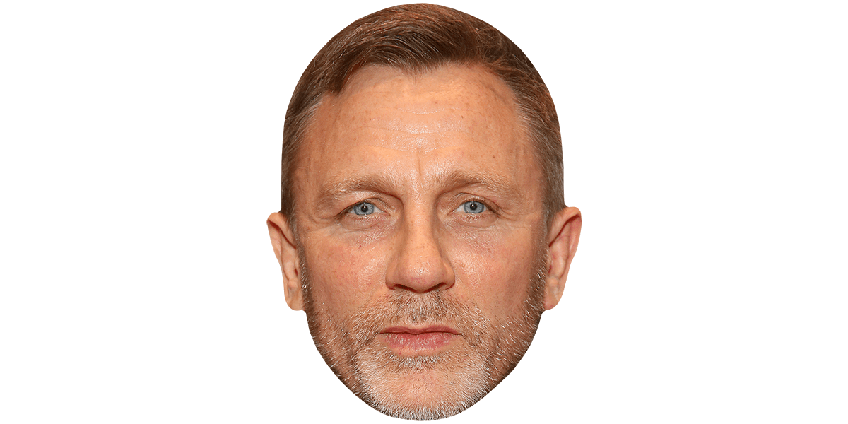 Daniel Craig (Beard) Celebrity Mask - Celebrity Cutouts