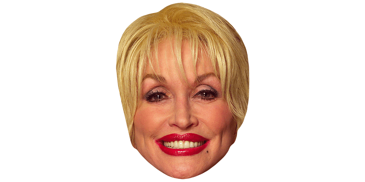 Dolly Parton (Smile) Celebrity Mask - Celebrity Cutouts