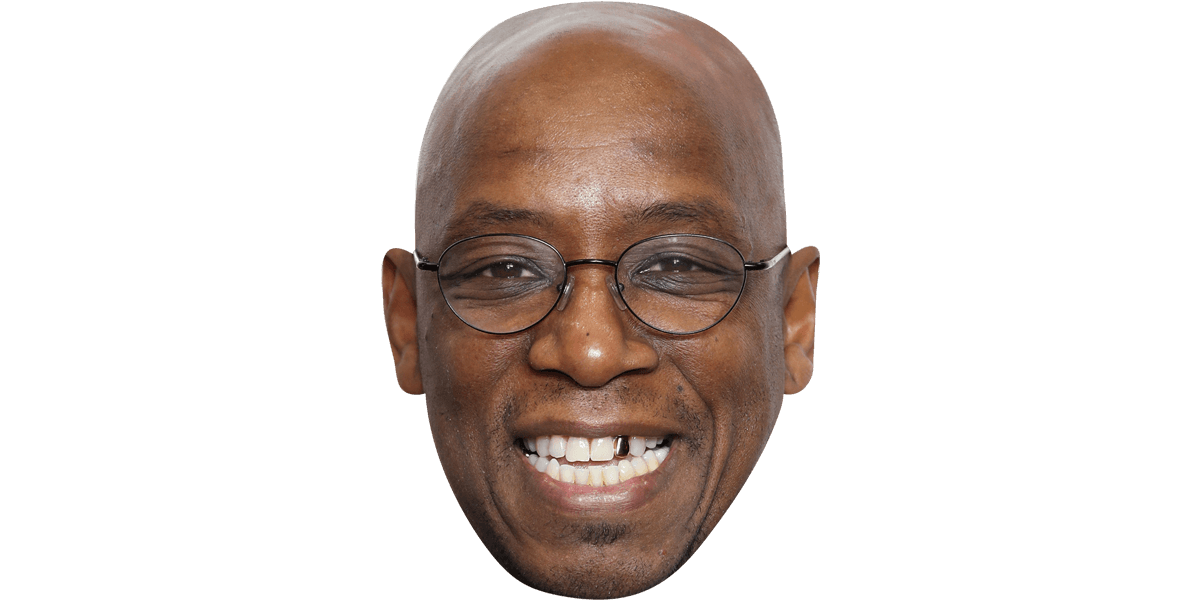 Ian Wright (Glasses) Celebrity Mask - Celebrity Cutouts
