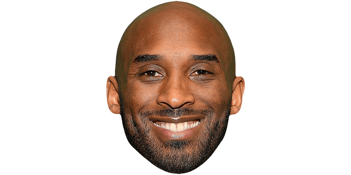 Kobe Bryant (Smile) Celebrity Mask - Celebrity Cutouts