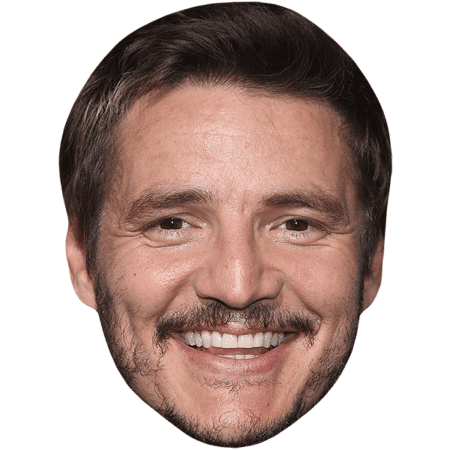Pedro Pascal (Smile) Celebrity Mask - Celebrity Cutouts