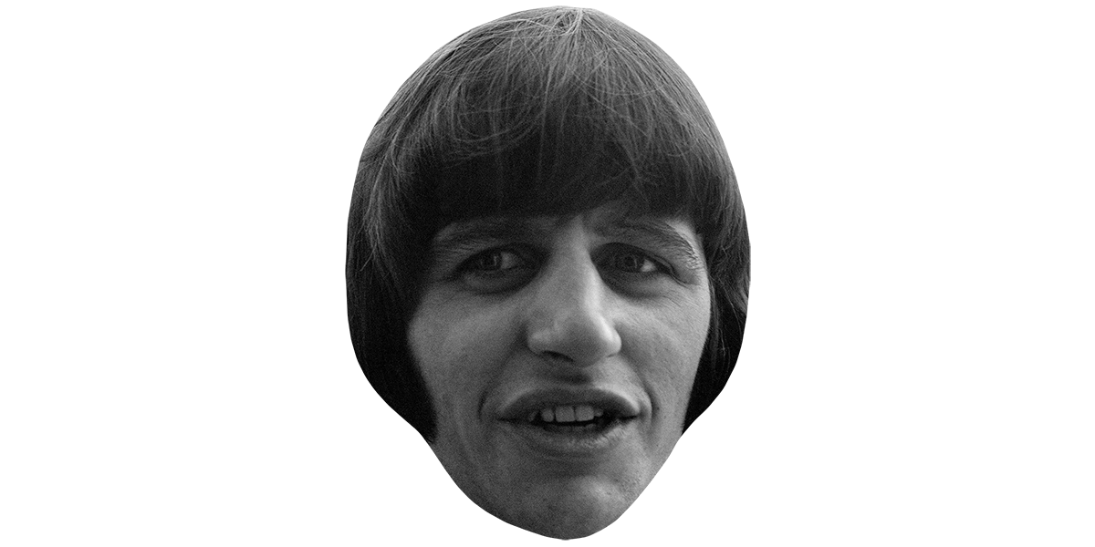 Ringo Starr Bw Celebrity Mask Celebrity Cutouts