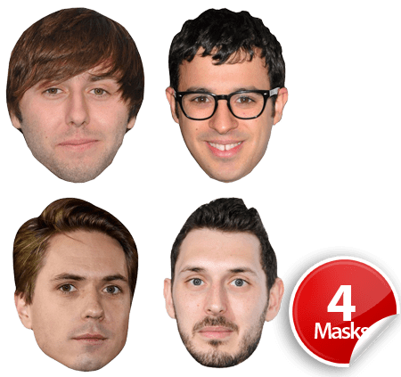 TV Sitcom 1 Mask Pack - Celebrity Cutouts