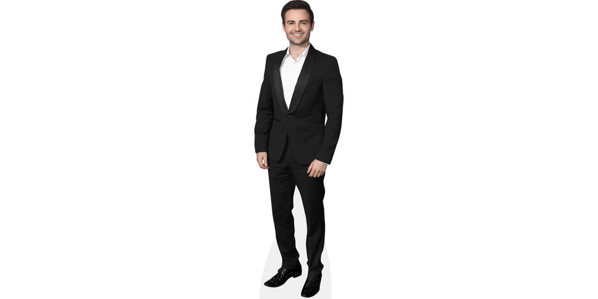 Michael Auger (Black Suit) Cardboard Cutout - Celebrity Cutouts