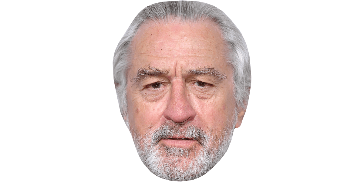 Robert De Niro (Grey) Celebrity Mask - Celebrity Cutouts