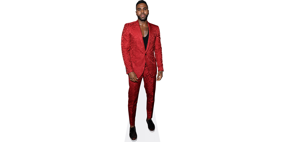 Jason Derulo (Red Suit) Cardboard Cutout - Celebrity Cutouts