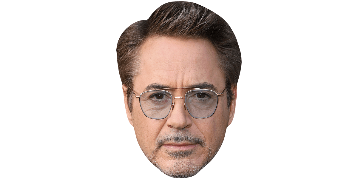 Robert Downey Jr (Stubble) Celebrity Mask - Celebrity Cutouts