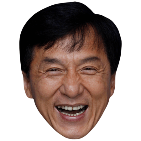 Jackie Chan (Laugh) Celebrity Mask - Celebrity Cutouts