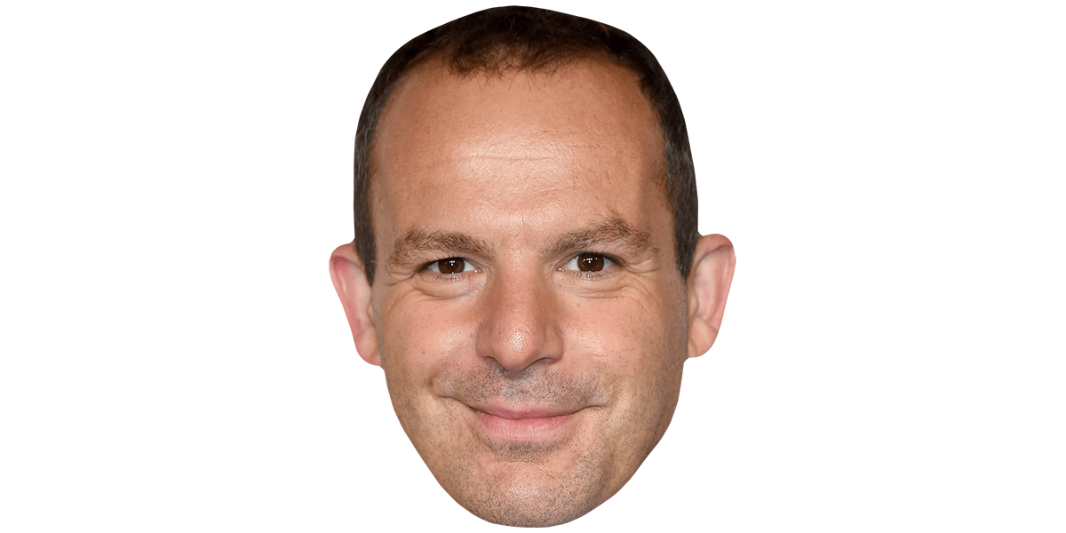 Martin Lewis (Smile) Celebrity Mask - Celebrity Cutouts