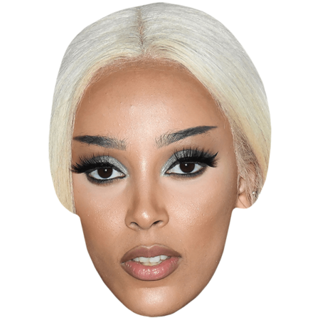 Doja Cat (Blonde) Celebrity Mask - Celebrity Cutouts