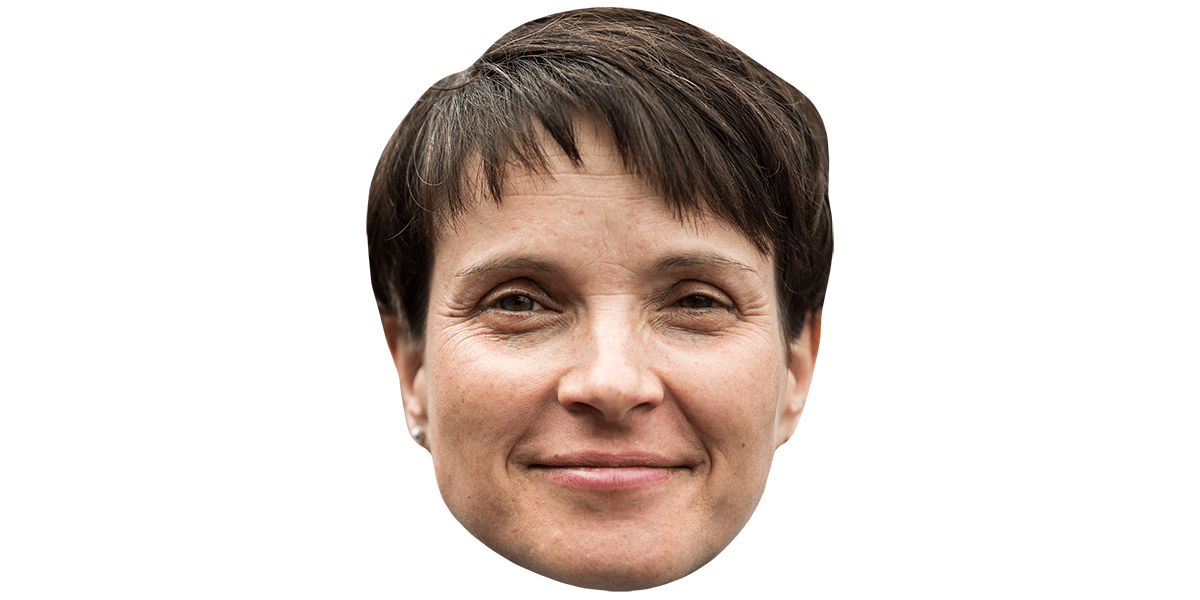 Frauke Petry (Smile) Celebrity Mask - Celebrity Cutouts