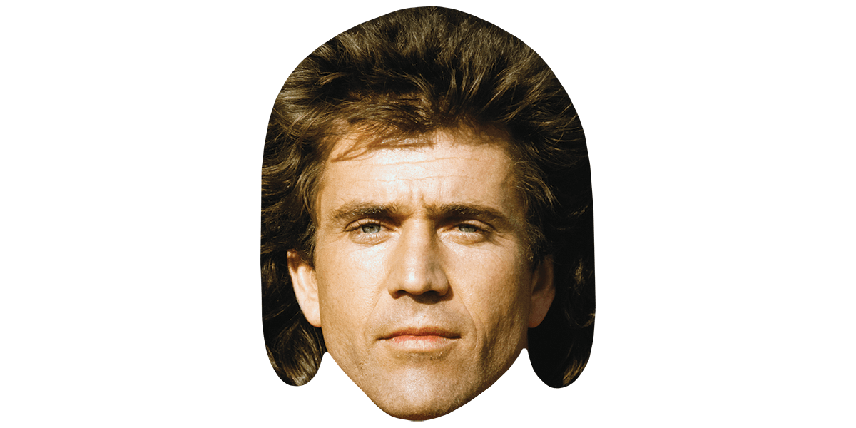 Mel Gibson (Long Hair) Celebrity Mask - Celebrity Cutouts