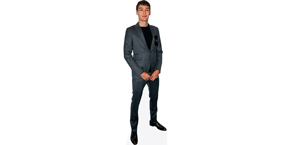 George Russell (Blue Suit) Cardboard Cutout - Celebrity Cutouts