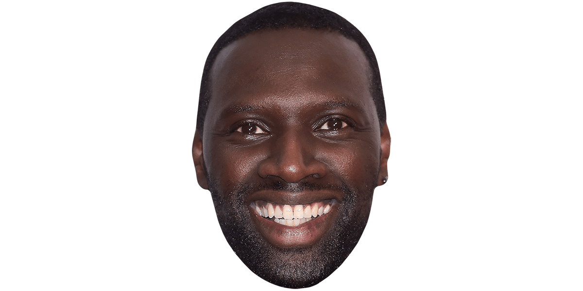 Omar Sy (Smiling) Celebrity Mask - Celebrity Cutouts