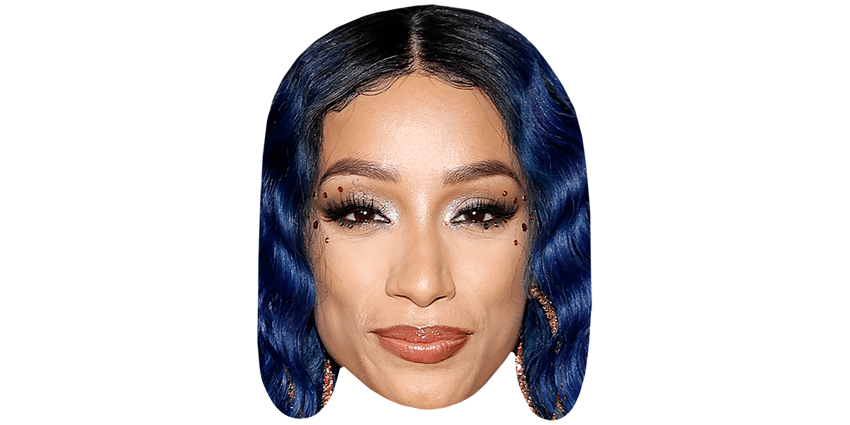 Sasha Banks (Blue Hair) Celebrity Mask - Celebrity Cutouts