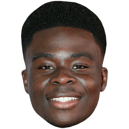 Bukayo Saka (Smile) Celebrity Mask - Celebrity Cutouts