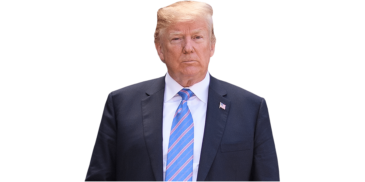 Donald Trump (Tie) Half Body Buddy Cutout - Celebrity Cutouts