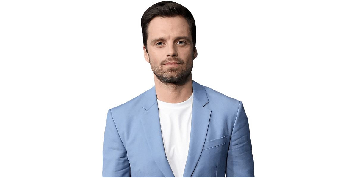 Sebastian Stan (Blue Suit) Half Body Buddy Cutout - Celebrity Cutouts