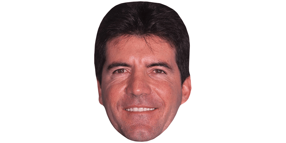 Simon Cowell (Smile) Celebrity Mask - Celebrity Cutouts