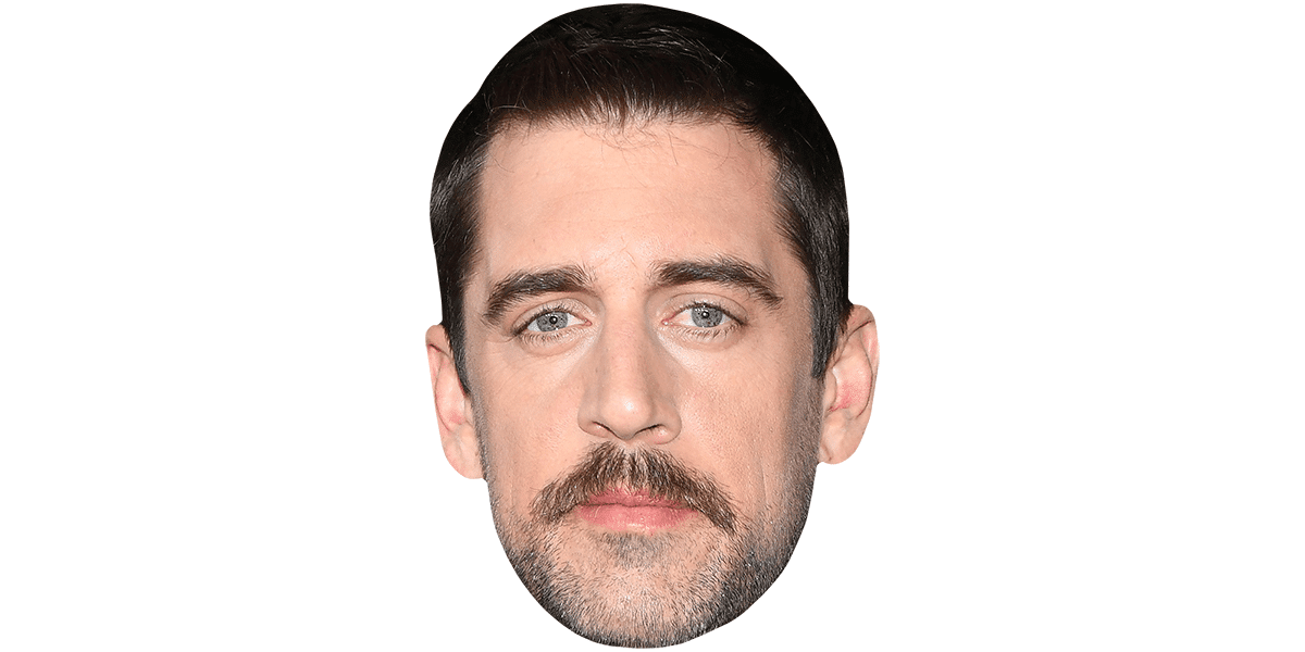 Aaron Rodgers (Moustache) Big Head - Celebrity Cutouts