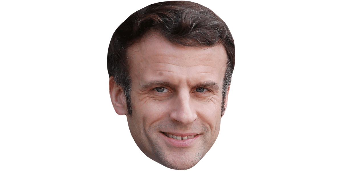 Emmanuel Macron (Smile) Big Head - Celebrity Cutouts