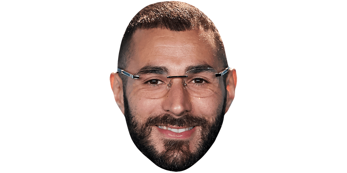 Karim Benzema (Beard) Big Head - Celebrity Cutouts