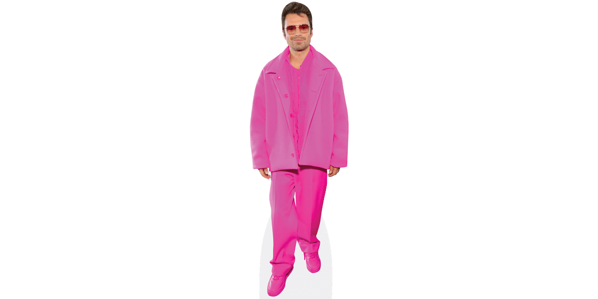 Sebastian Stan (Bright Pink) Cardboard Cutout - Celebrity Cutouts