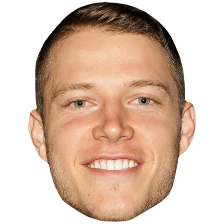 Christian McCaffrey (Stubble) Mask - Celebrity Cutouts