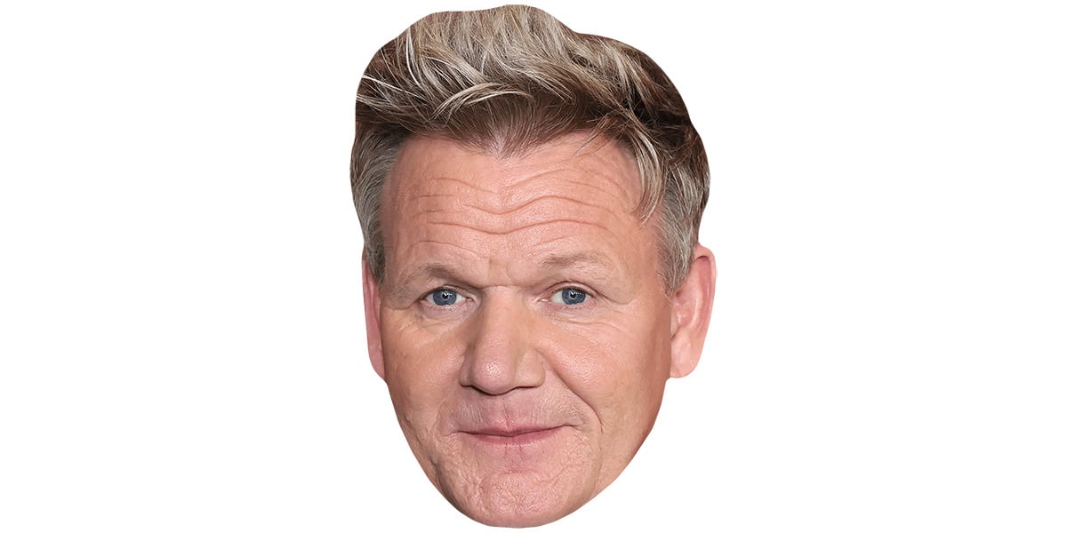 Gordon Ramsay (Blonde Hair) Mask - Celebrity Cutouts