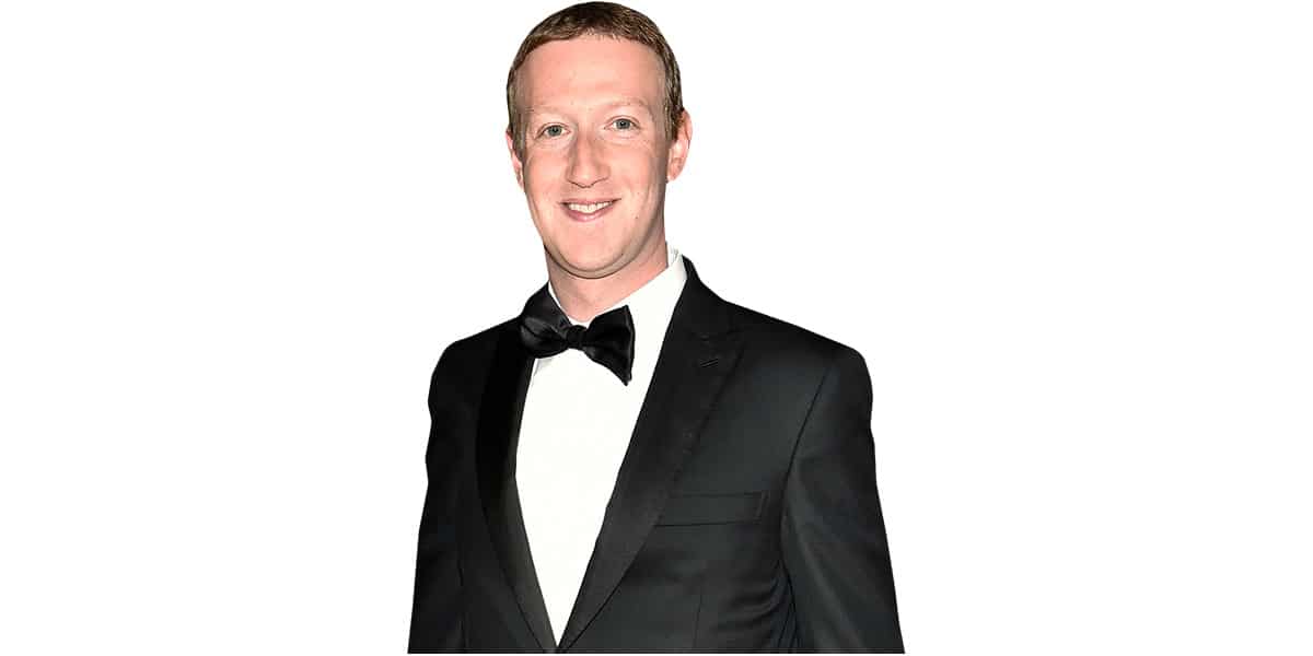 Mark Zuckerberg (Bow Tie) Half Body Buddy - Celebrity Cutouts
