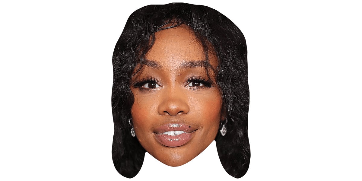 SZA (Curls) Mask - Celebrity Cutouts