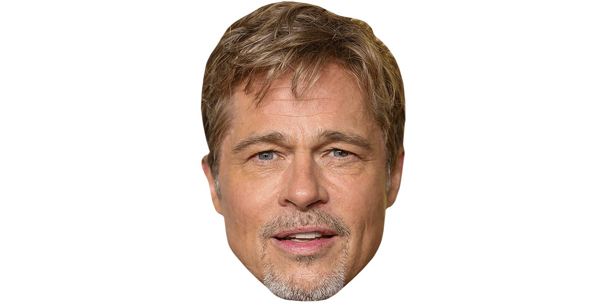 Brad Pitt (Goatee) Mask - Celebrity Cutouts