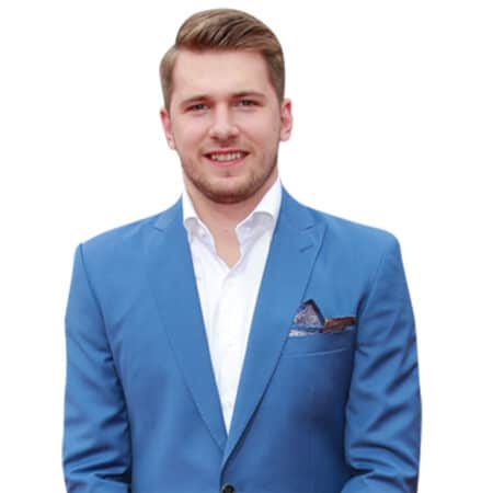 Luka Doncic (Blue Suit) Cardboard Cutout - Celebrity Cutouts