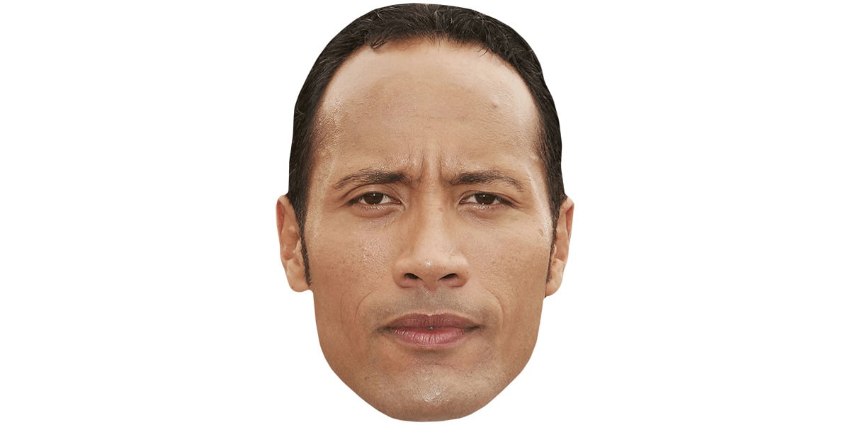 Dwayne 'The Rock' Johnson (Young) Big Head - Celebrity Cutouts