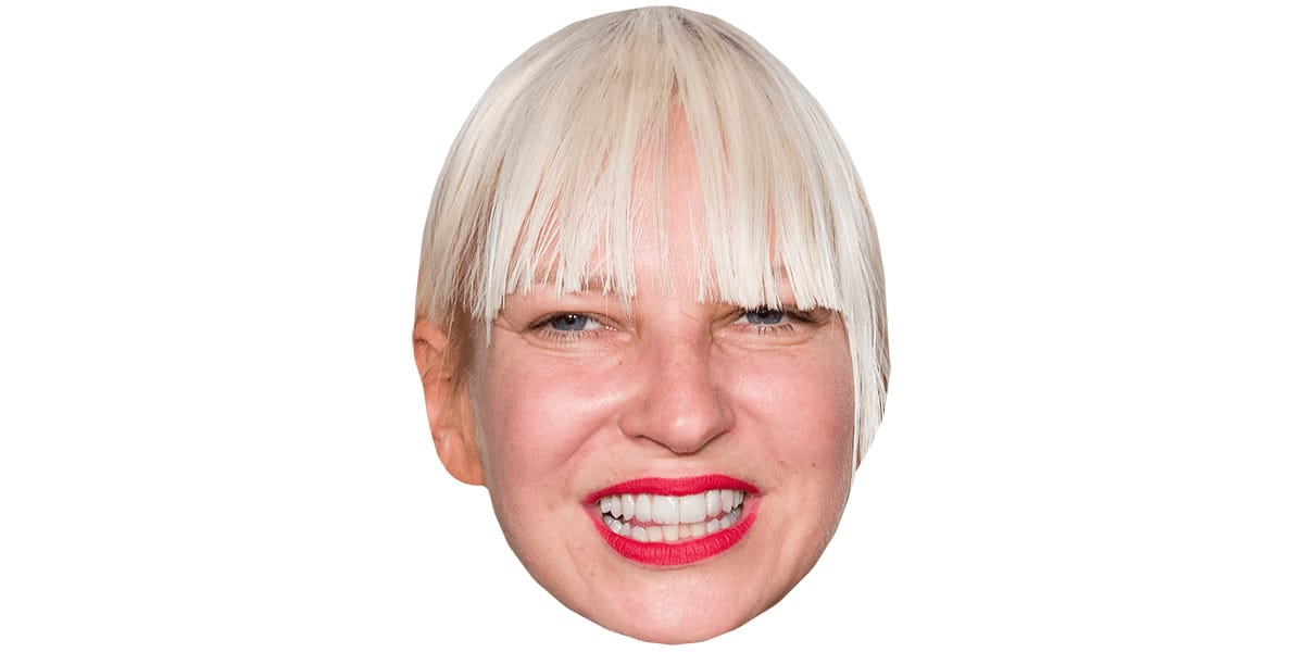 Sia Isobelle Furler (Lipstick) Mask - Celebrity Cutouts
