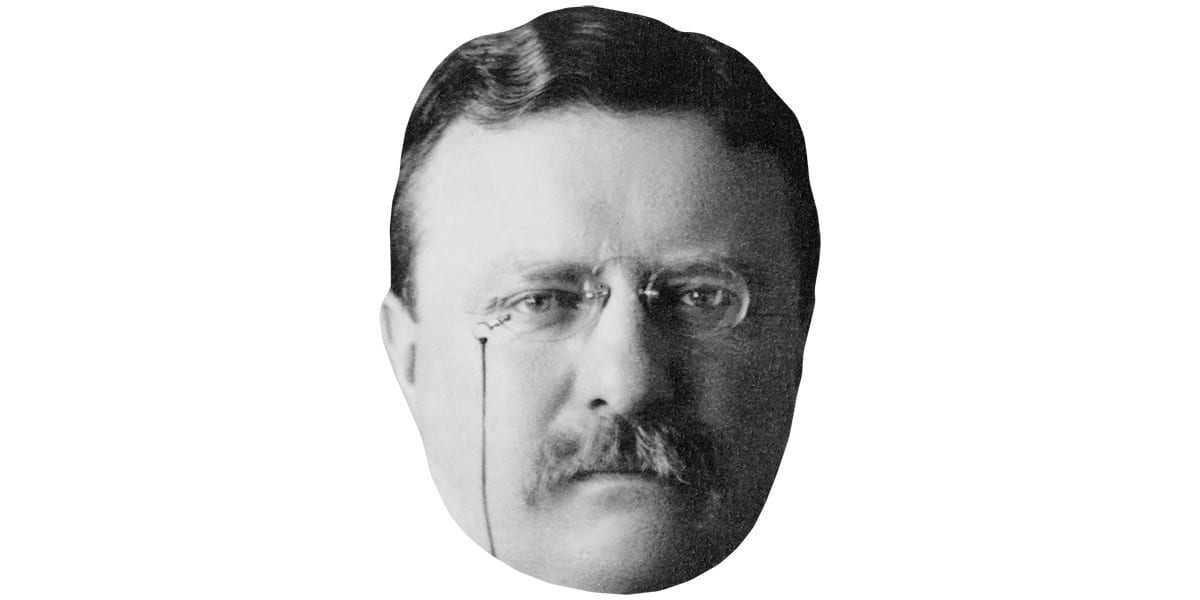 Theodore Roosevelt (Moustache) Big Head - Celebrity Cutouts