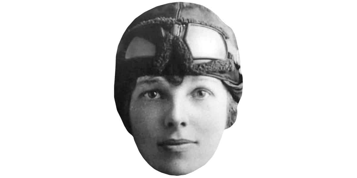 Amelia Earhart (Hat) Mask - Celebrity Cutouts