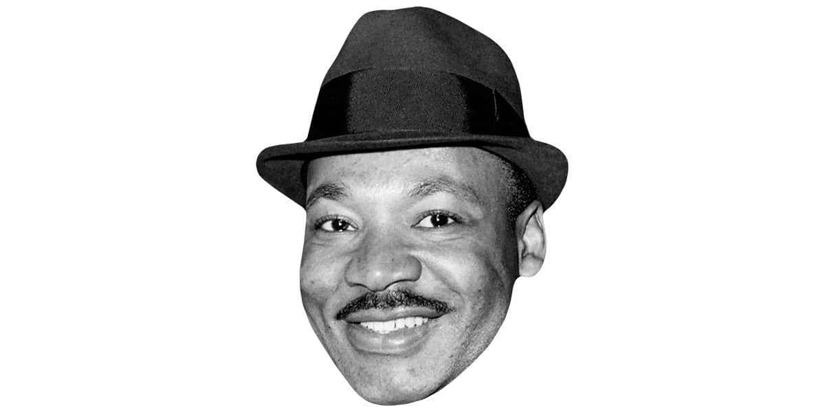 Martin Luther King (Hat) Mask - Celebrity Cutouts